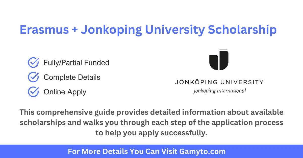 Erasmus + Jonkoping University Scholarship 2026 | Study In Sweden