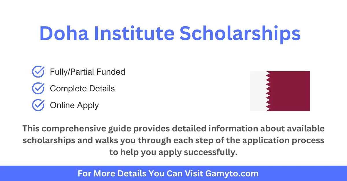Doha Institute Scholarships 2026 In Qatar | Fully Funded